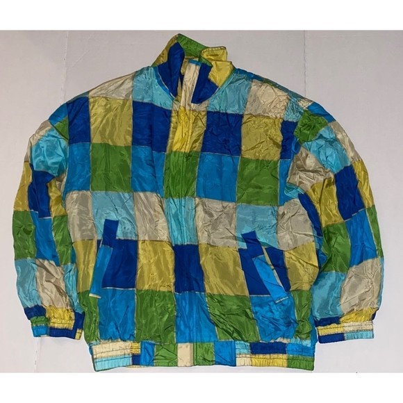 FUBU | Jackets & Coats | Vintage Fuba 0 Silk Zip Windbreaker Steampunk ...